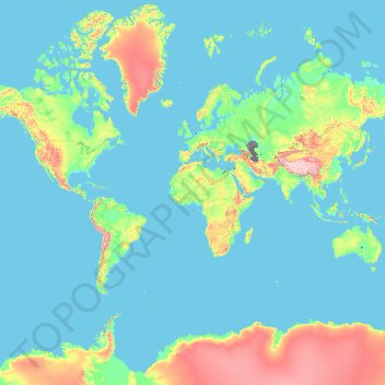 Free topographic map, elevation, terrain