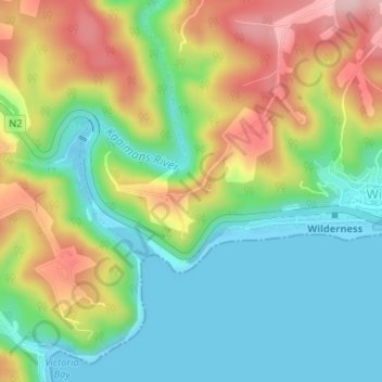 Map of Africa topographic map, elevation, terrain