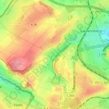Seffent topographic map, elevation, terrain