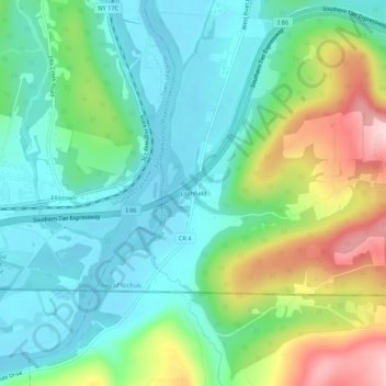 Litchfield topographic map, elevation, terrain