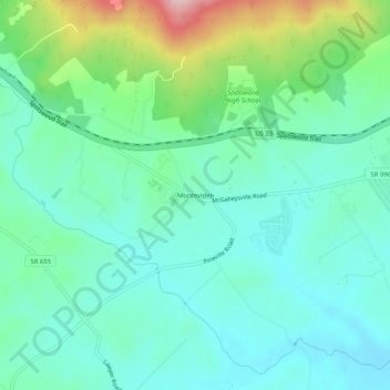 Montevideo topographic map, elevation, terrain