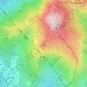 Miu Ko Toi topographic map, elevation, terrain