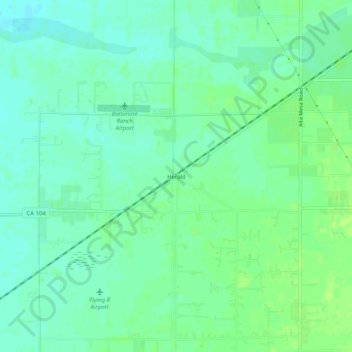Herald topographic map, elevation, terrain