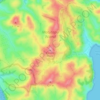 Centre Point topographic map, elevation, terrain