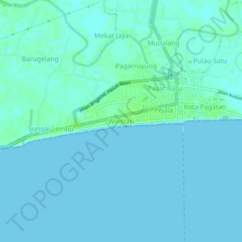 Wirittasi topographic map, elevation, terrain