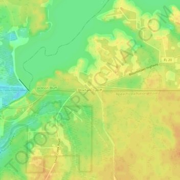 Bloxham Cutoff topographic map, elevation, terrain