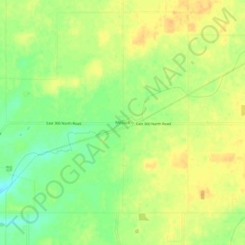 Messick topographic map, elevation, terrain