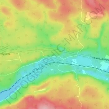 Rose Lake topographic map, elevation, terrain
