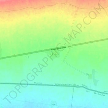 Yolbilen topographic map, elevation, terrain