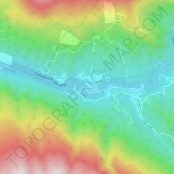 Barzewa topographic map, elevation, terrain