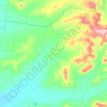 Forest Springs topographic map, elevation, terrain