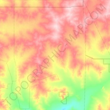Bonnie Rock topographic map, elevation, terrain