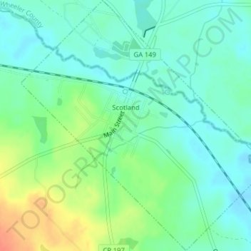 Scotland topographic map, elevation, terrain