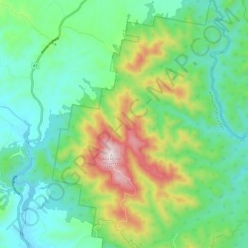 Mumbulla Mountain topographic map, elevation, terrain