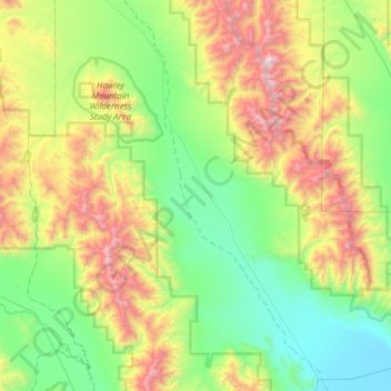 Little Lost River topographic map, elevation, terrain