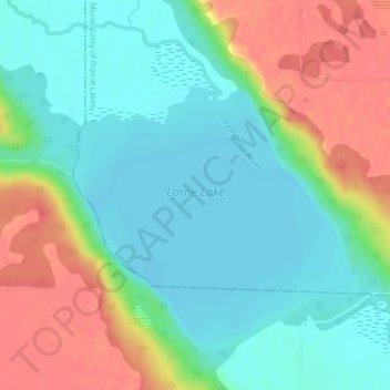 Lorne Lake topographic map, elevation, terrain