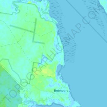 Boonooroo topographic map, elevation, terrain