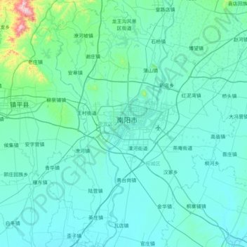 Wolong District topographic map, elevation, terrain