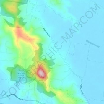 Valdora topographic map, elevation, terrain