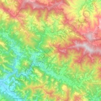 Kailash topographic map, elevation, terrain