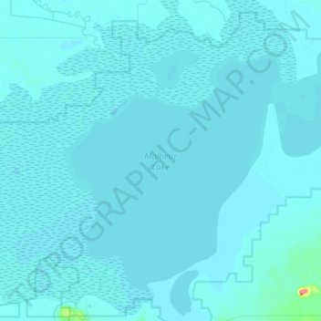 Malheur Lake topographic map, elevation, terrain