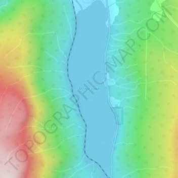Monte Lake topographic map, elevation, terrain
