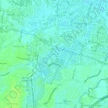 West Europe topographic map, elevation, terrain