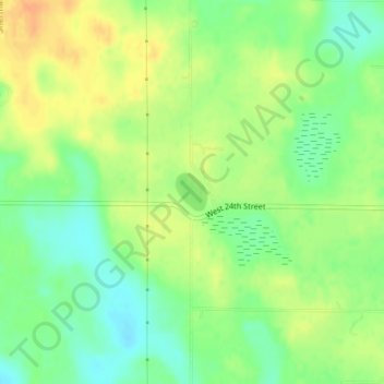 Dutch Lake topographic map, elevation, terrain