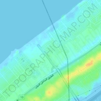 Misr for Construction Village topographic map, elevation, terrain