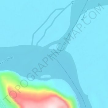 Shigar River topographic map, elevation, terrain