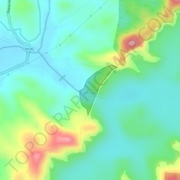 Tillari Dam topographic map, elevation, terrain