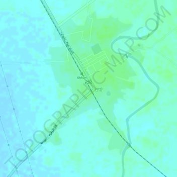 Okkan topographic map, elevation, terrain