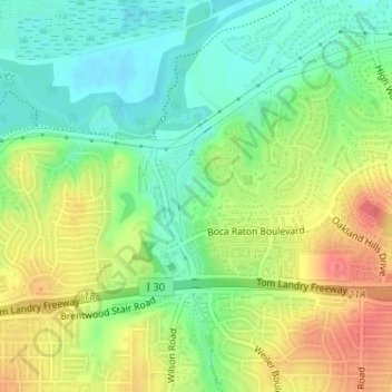 Risk Lake topographic map, elevation, terrain